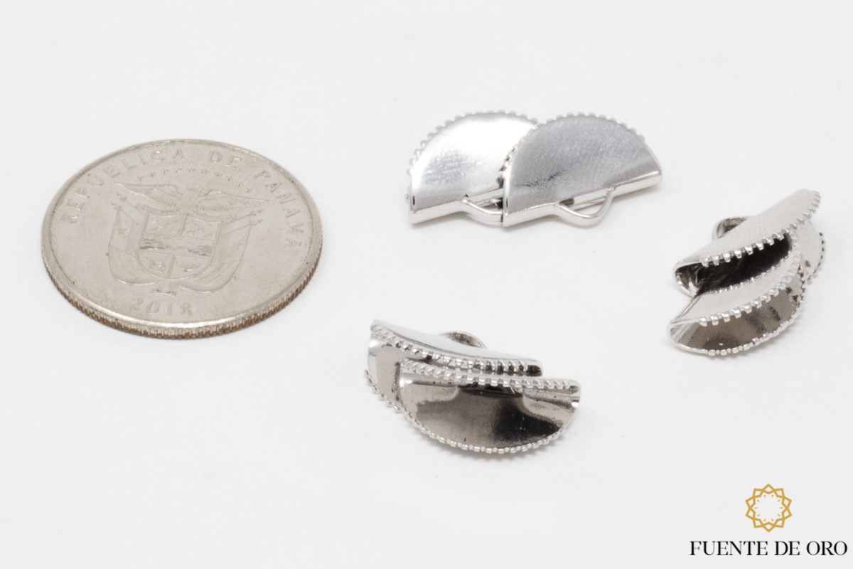 BROCHE PICOLORO NIQUELADO 12MM - Fuente de Oro Panamá